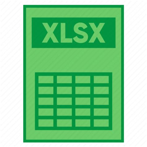 Document Excel Extension File Filetype Format Xlsx Icon