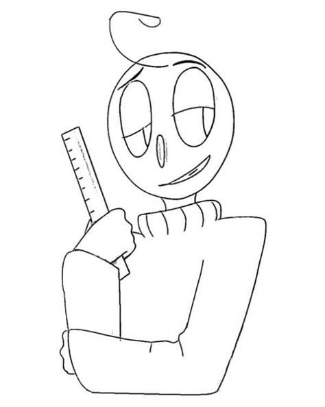 Baldis Basics In Education And Learning Coloring Coloring Pages
