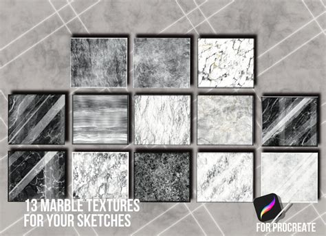 Procreate Marble Texture Marble Brushset For Procreate Etsy