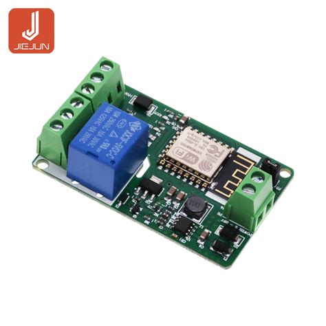 Green Esp8266 Relay Wifi Module 10a 220v Network Input Dc 7v~30v 4 Layers Board Tvs Input