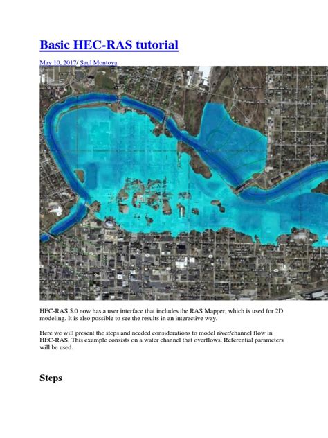 Basic Hec Ras Tutorial Hatari Labs Pdf Cross Section Physics Fluid Dynamics
