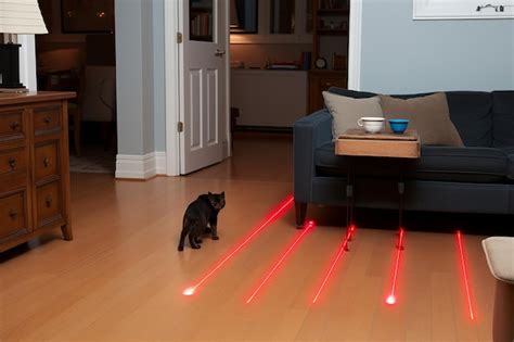 premium photo laser security system in a room