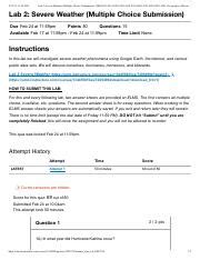 Exploring Severe Weather Phenomena In Geography Lab 2 Course Hero