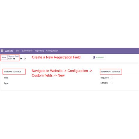Custom Registration Form For Odoo Enhance User Data Collection