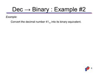 Binary Numbersystem PPT
