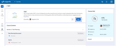 Start An Assigned Learning