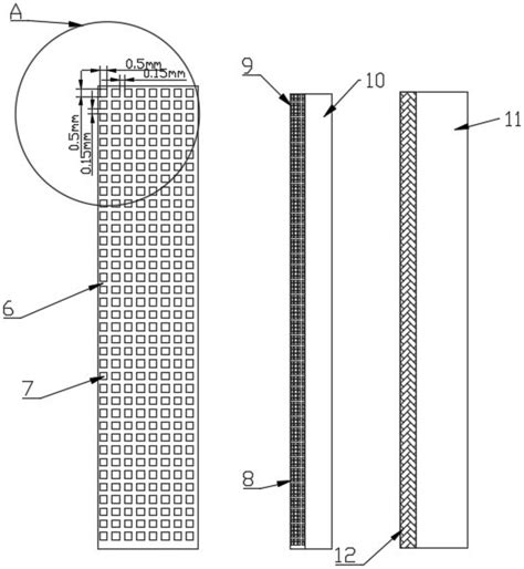 一种方格结构导光板侧贴的制作方法