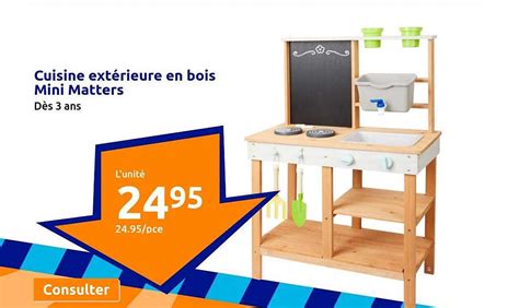 Promo Cuisine Extérieure En Bois Mini Matters Chez Action Icatalogue Fr