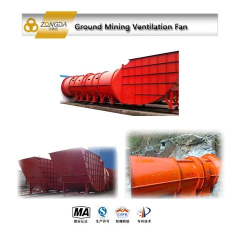 Underground Coal Mining Tunnel Fbd Series Axial Flow Ventilation Fan Zhongjiada