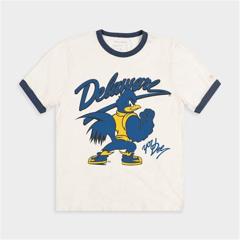 Delaware Fightin Blue Hens Youdee Ringer Tee Homefield