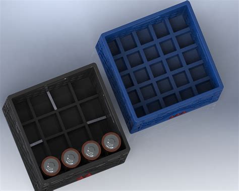 Milk Crate Battery Holders For Aa And Aaa Batteries W 2 Color Printed