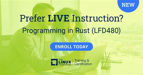 Learn Rust For Cloud Infrastructure With Lfd480 Course Linux