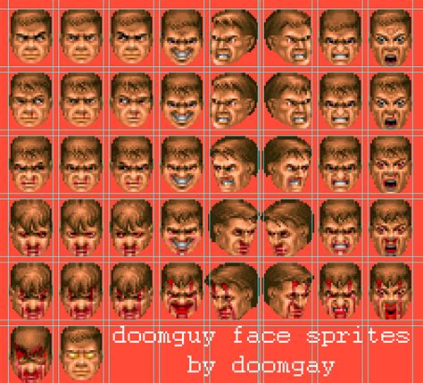 Doomguy Sprite Face
