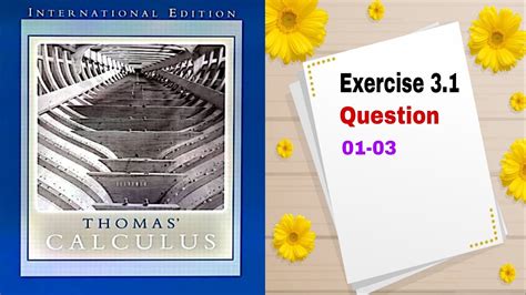 Thomas Calculus Exercise 3 1 Question 01 03 Finding Derivative