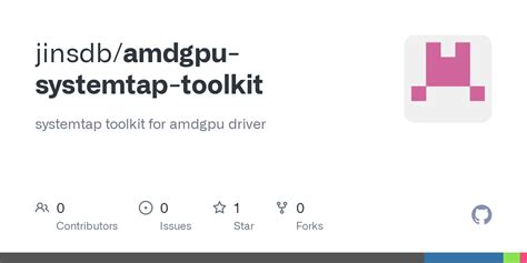 Github Jinsdb Amdgpu Systemtap Toolkit Systemtap Toolkit For Amdgpu
