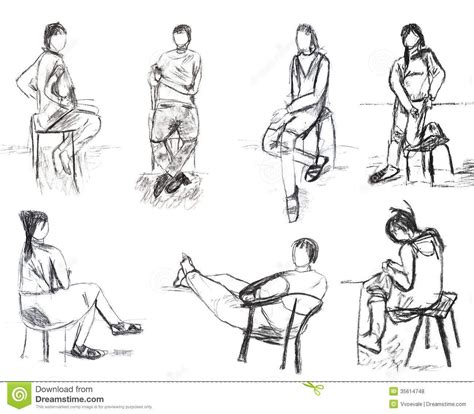 Человек сидит на стуле рисунок фото и картинки Abrakadabra Fun