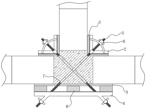 一种t型墙体纵横墙交接处构造柱模板加固结构的制作方法
