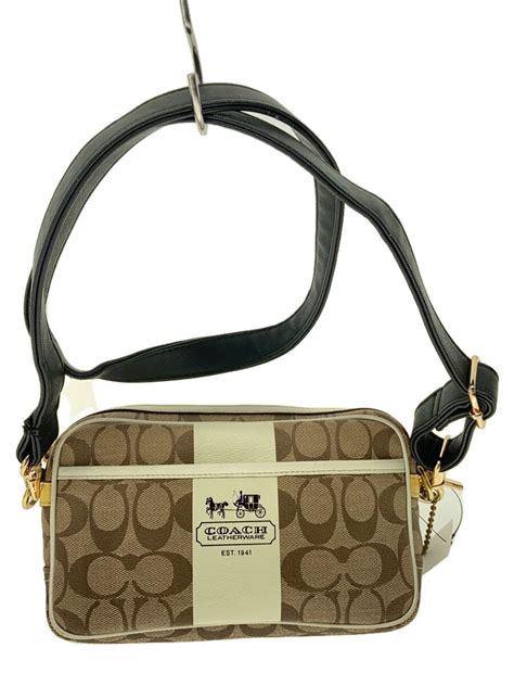 Coachコーチ ショルダーバッグレザー総柄l0769 11355 中古品の販売・通販ならセカンドストリート