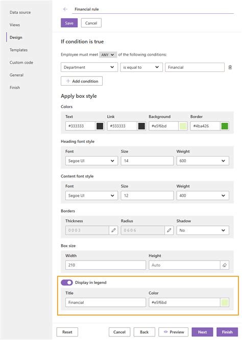 Box Style Rules — Plumsail Orgchart 10 Documentation
