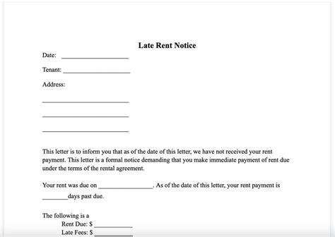 Apartment Late Rent Notice At Tracy Macias Blog