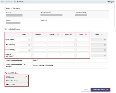 GST Challan Payment Process To Pay GST Online Learn By Quicko