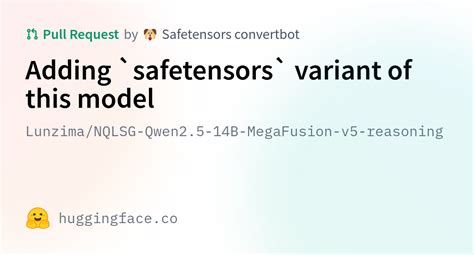 Lunzima NQLSG Qwen B MegaFusion V Reasoning Adding Safetensors Variant Of This Model