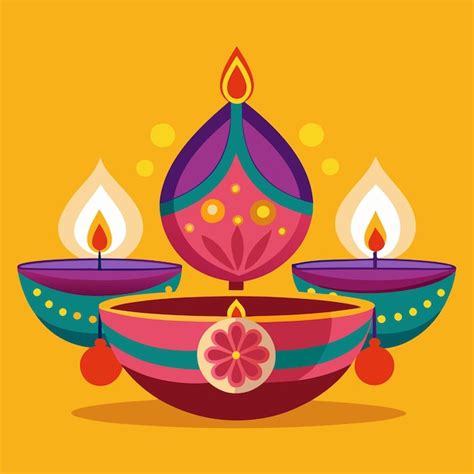 Diwali Diya Clip Art Vectors And Illustrations For Free Download Freepik