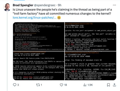 Linux 内核“清洗”俄开发者？linus 大佬亲自下场回复：水军别费力气了，我绝不撤回决定10 月 18 日 Greg Kroah Hartman 向 Linux 邮件列表提交的一个