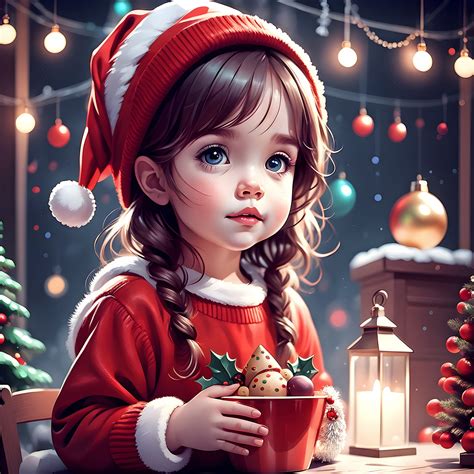Ai产生的 女孩 圣诞节 Pixabay上的免费图片 Pixabay