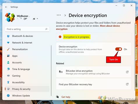 How To Enable Or Disable Bitlocker Device Encryption In Windows 11 Winbuzzer