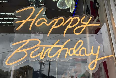 Letrero Led Happy Birthday Que Pretty