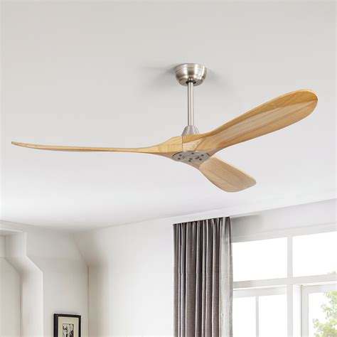 Ivy Bronx 60 3 Solid Wood Blade Ceiling Fan With Remote Wayfair Canada