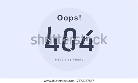 error page display page not found stock vector royalty free