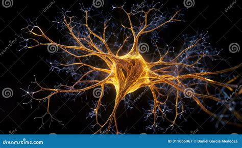 A System Neuron Of Brain With Synapses And Electrical Activity