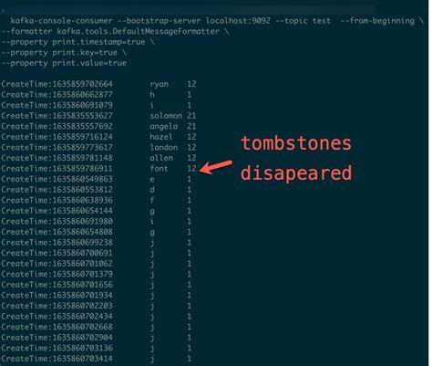 Kafka Not Deleting Key With Tombstone Stack Overflow