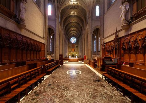Grace Cathedral Architecture Artist Hangs 20 Miles Of Multicolored