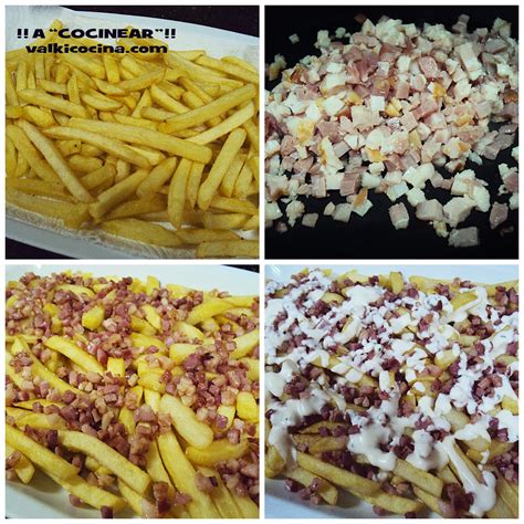 Patatas Fritas Con Queso Y Bacon Al Estilo Foster´s Con Salsa Casera