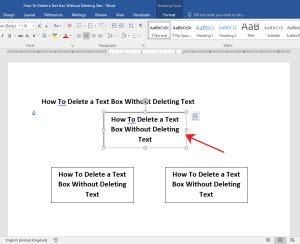 How To Delete Text Box In Word Without Deleting Text OfficeBeginner
