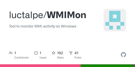 Github Luctalpewmimon Tool To Monitor Wmi Activity On Windows