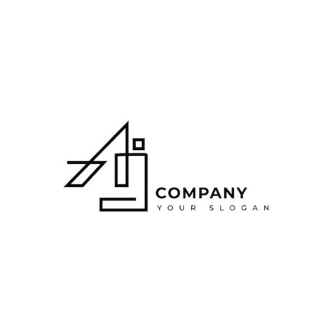 Premium Vector Modern Aj Initial Logo Vector Design