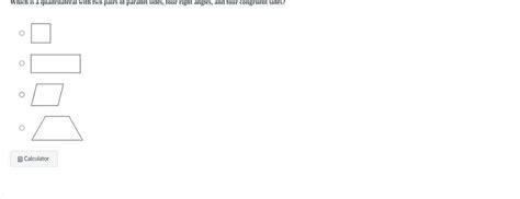 Which Is A Quadrilateral With Two Pairs Of Parallel Sides Four Right Angles And Four Congruent