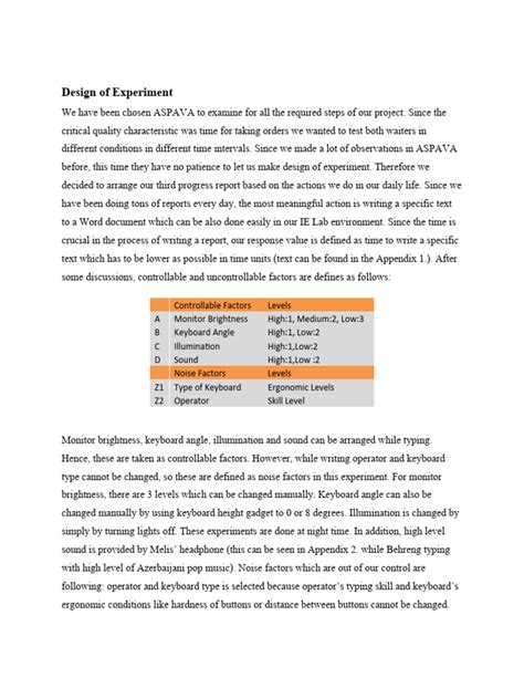 Design Of Experiment Pdf Experiment Computer Keyboard