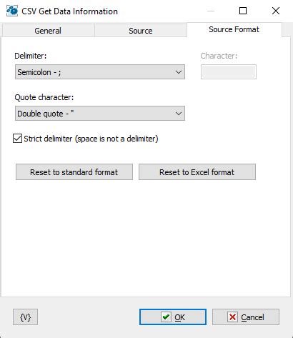 Actions CSV Data CSV Get Data Information