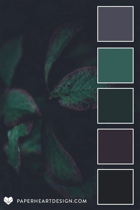 Color Palette Dark Moody — Paper Heart Design Co Jewel Tone Color