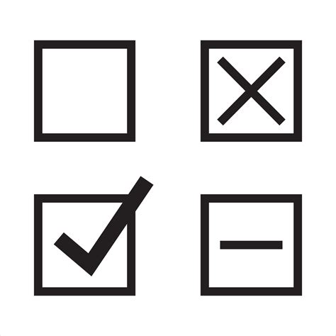 Checkbox Icon Set