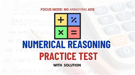 Civil Service Service Exam Numerical Reasoning Test Practice