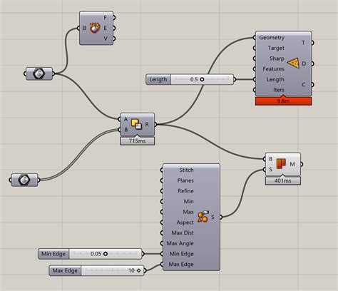 Brep Distorsion After Boolean Difference Sdiff Grasshopper Mcneel