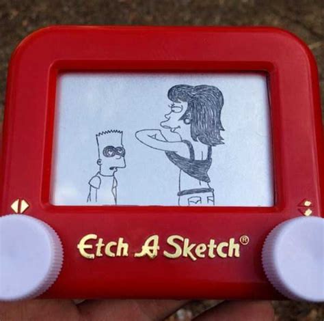 Awesome Etch A Sketch Drawings Klykercom