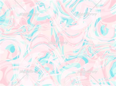 ピンクと水色のマーブル模様 イラスト素材 [ 6976015 ] フォトライブラリー Photolibrary