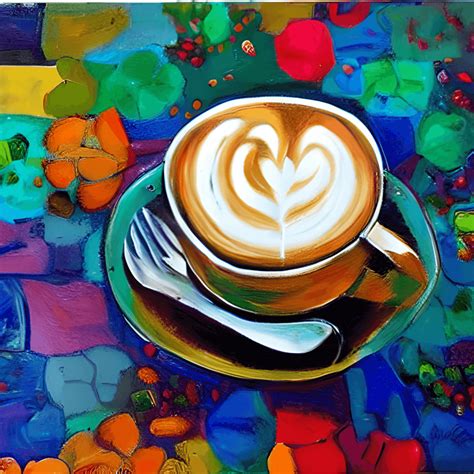 Coffee Cup Art Painting